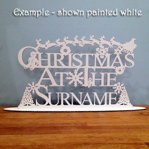Christmas At The Personalised Plaque
